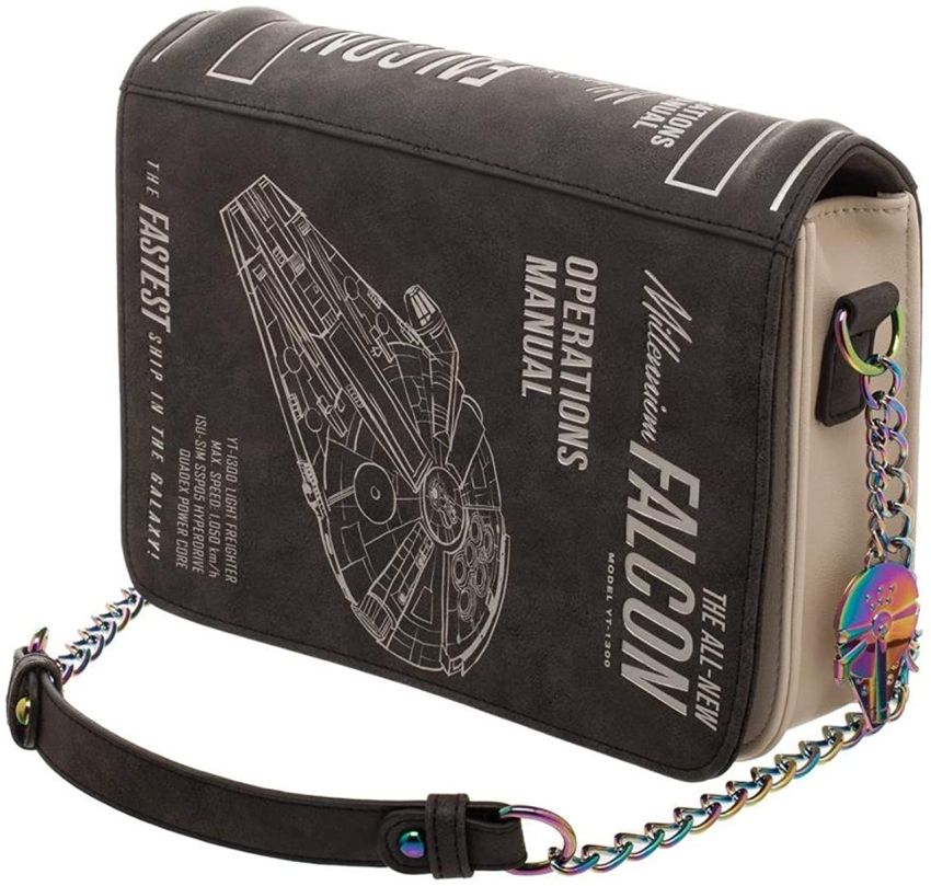 Bioworld | Star Wars Millenium Falcon Operations Manual Purse Crossbody ...