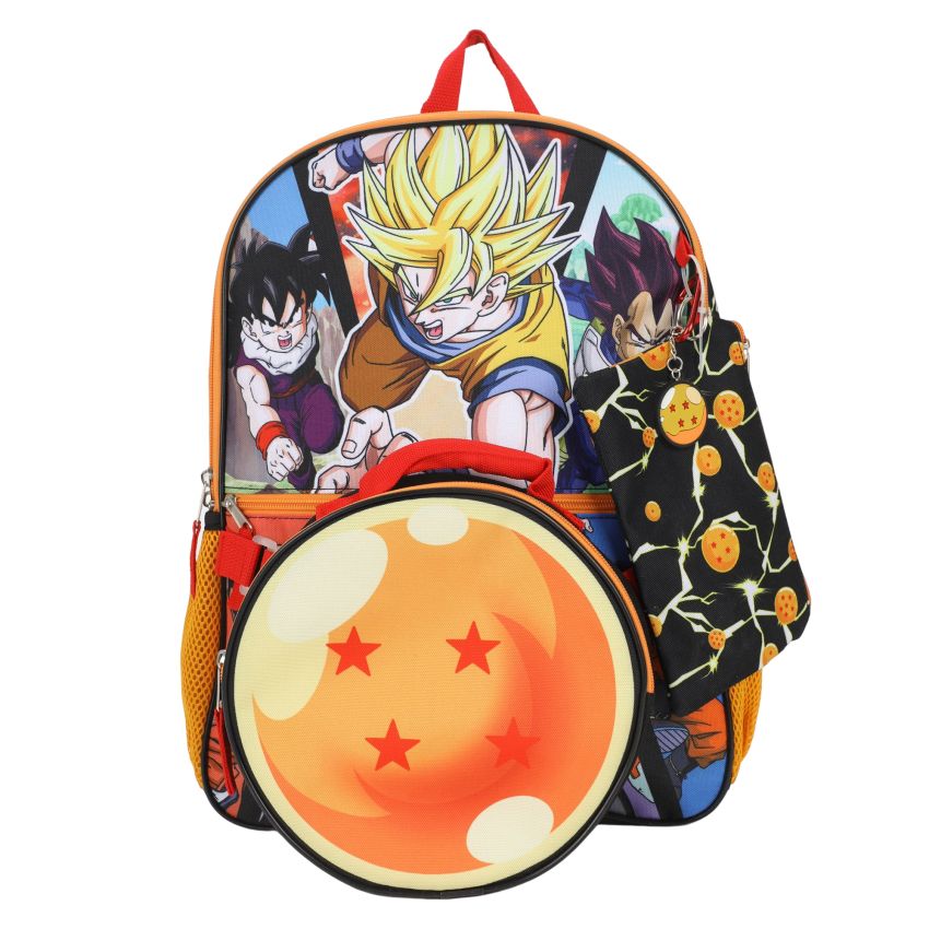 Bioworld | Dragon Ball Z Characters 5 Piece Kids 16" Backpack Set Bioworld