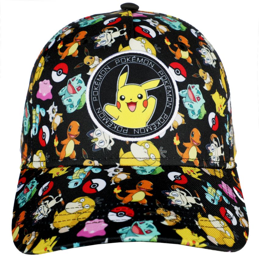 Bioworld | Pokemon – Multiple Characters AOP Youth Snapback Bioworld