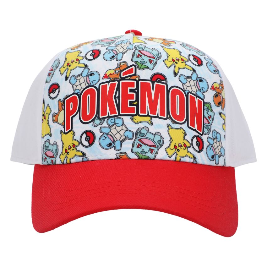 Bioworld | Pokémon Started Pokemon Red Brim Kids Snapback Hat Bioworld