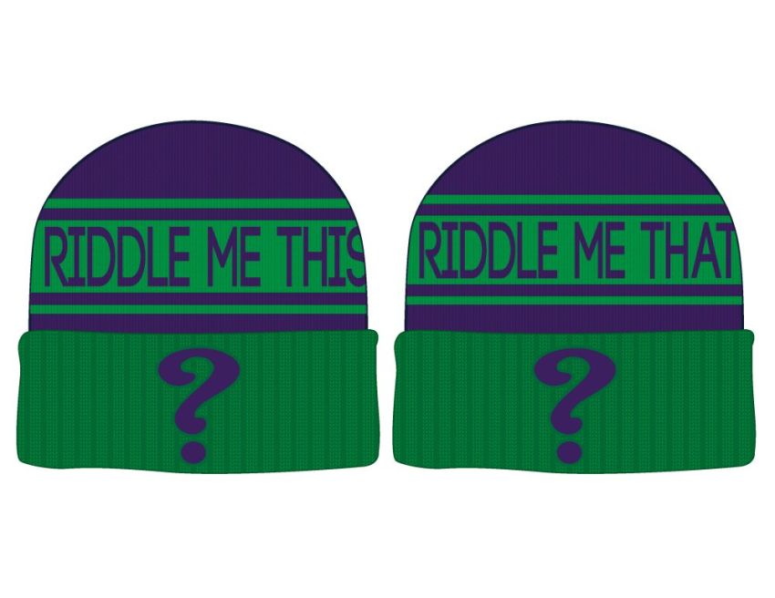 Bioworld | DC COMICS - RIDDLER - Jacquard 3D Embroid Cuff Beanie Green ...