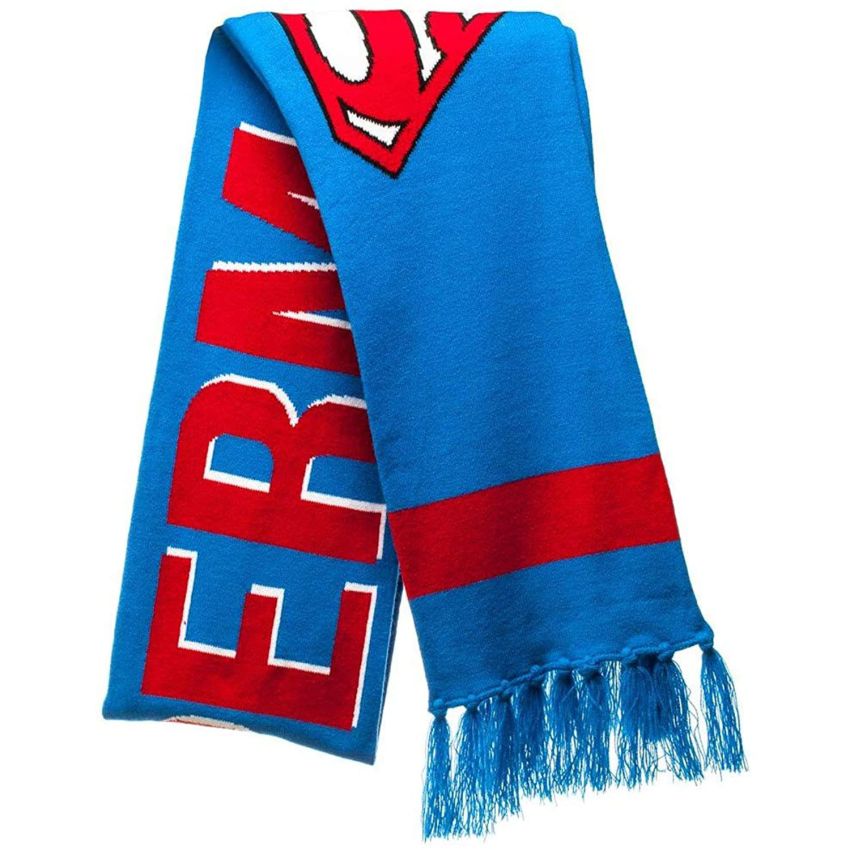 Bioworld | DC Comics Superman Logo Blue Red Yellow Winter Scarf Bioworld
