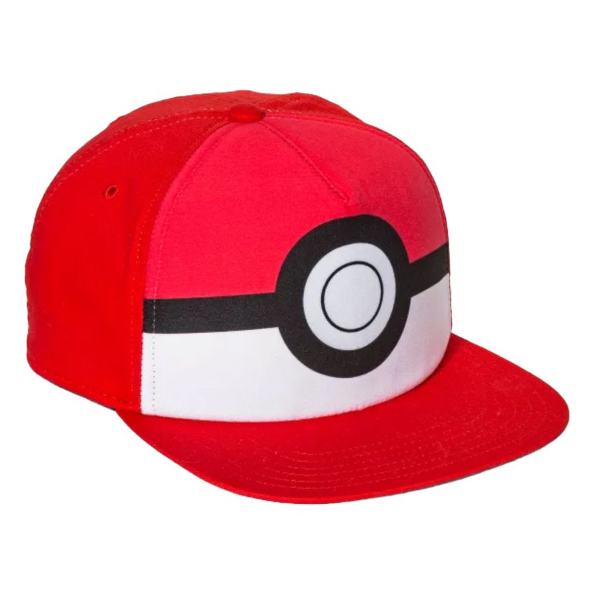 Bioworld | POKÉMON - Pokeball Foam Backed Print & Emb - Red Youth Hat ...