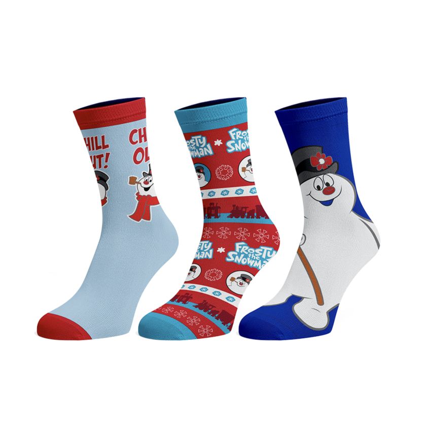Bioworld | Frosty the Snowman Holiday Men's Crew Socks Bioworld