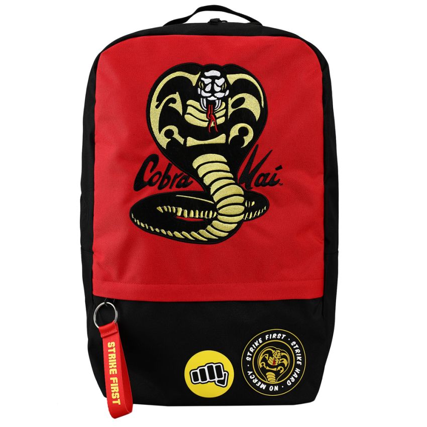 Bioworld | Cobra Kai Big Logo Strike First Zipper Puller Backpack Bioworld