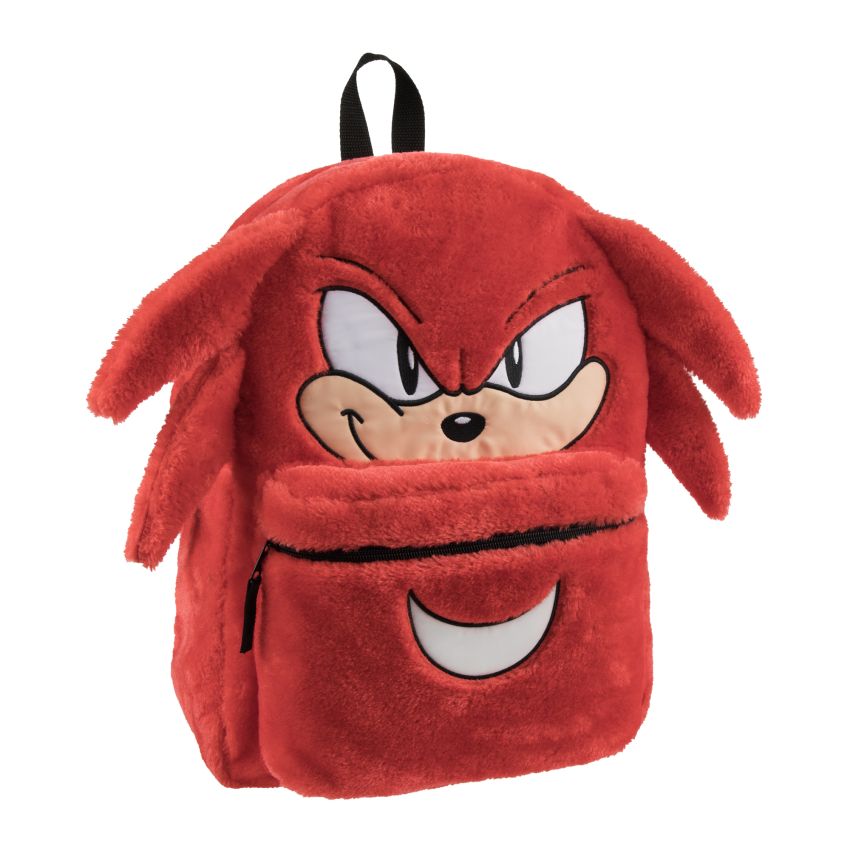 Bioworld | Sonic the Hedgehog Knuckles Reversible 16" Fuzzy Backpack ...