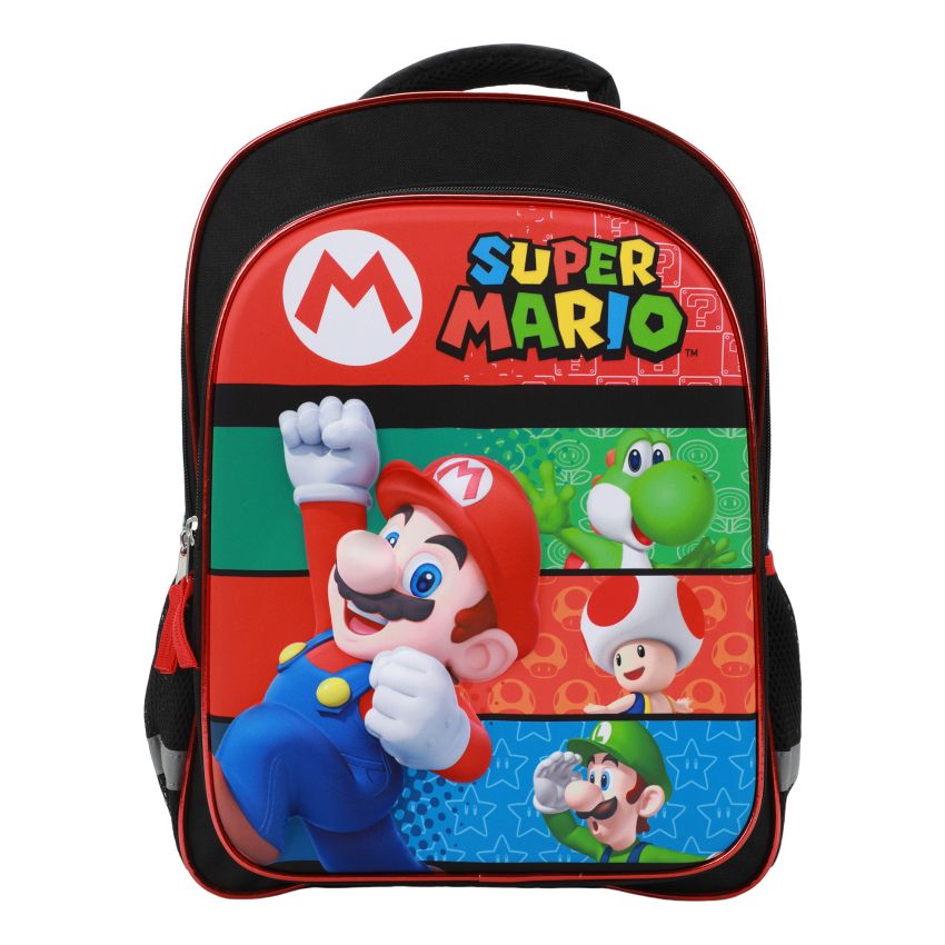 Bioworld | Super Mario Bros. Logo Characters 16" Kids Backpack Bioworld