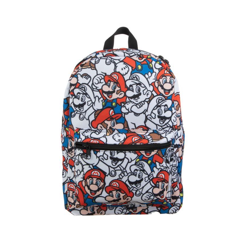 Bioworld | Super Mario Bros. Mario Colour Pop Collage 16" Backpack Bioworld