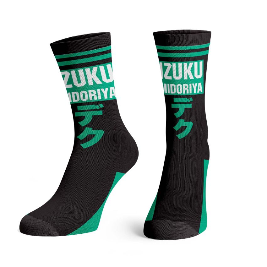 Bioworld | My Hero Academia Deku Kanji Crew Socks Bioworld