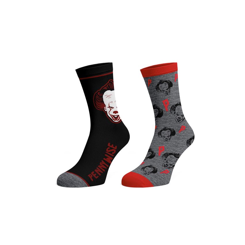 Bioworld | IT Pennywise 2 Pack Crew Socks Bioworld