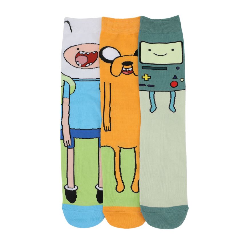 Bioworld | Adventure Time – Characters 3 Pack Crew Socks Bioworld