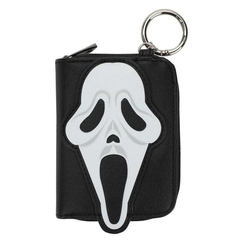 Bioworld | GhostFace Glow In The Dark Zip Wallet with Keychain Ring ...