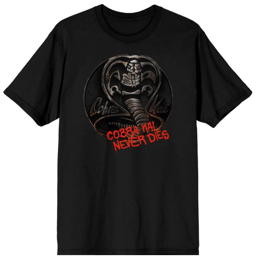 Bioworld | Cobra Kai Logo Quote Mens Black T-Shirt Bioworld
