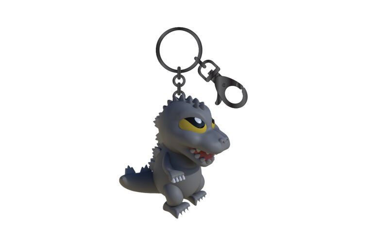 Bioworld | GODZILLA - MOLDED RUBBER CHARM KEYCHAIN Bioworld