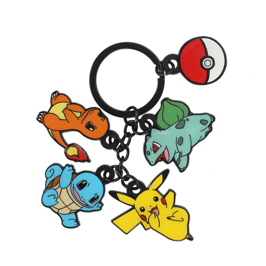 Bioworld | POKÉMON - Starter Character Enamel Fill Charm Key Chain Bioworld