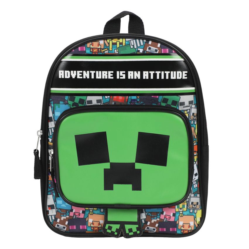 Bioworld | Minecraft Adventure Is An Attitude 12" Kids Mini Backpack ...