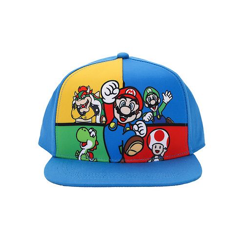 Bioworld | Super Mario Bros. Character Panels Kids Snapback Hat Bioworld