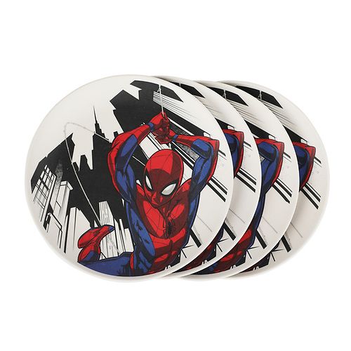 Bioworld | Marvel Spider-Man Bamboo Plates - Set of 4 Bioworld