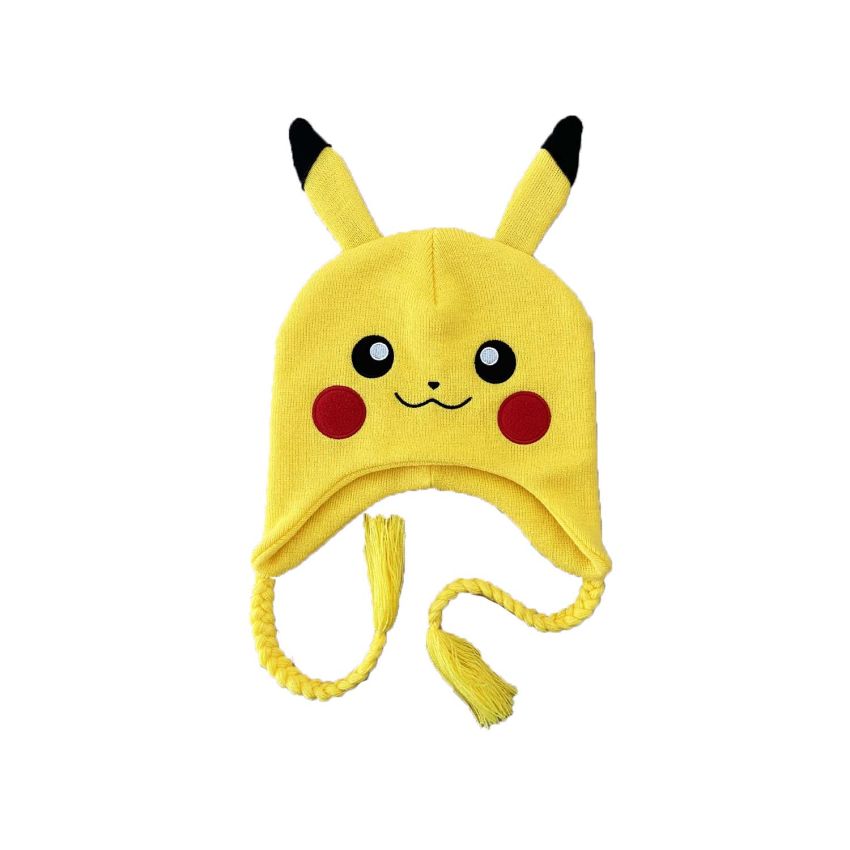 Bioworld | Pokémon Pikachu Big Face Tassel Beanie With Ears Bioworld