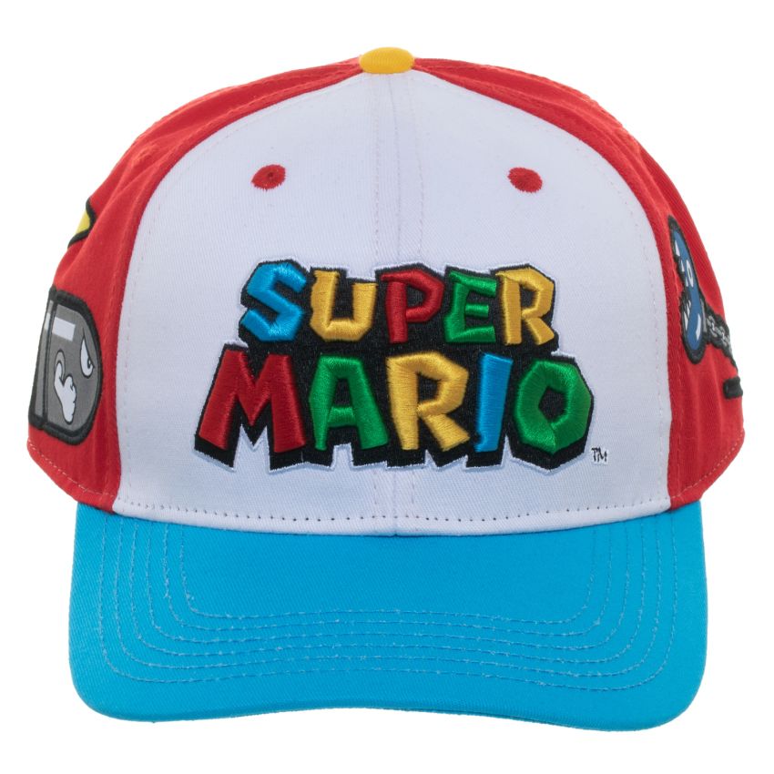 Bioworld | SUPER MARIO BROS - Omni Patch Cotton Twill Precurve Snapback ...