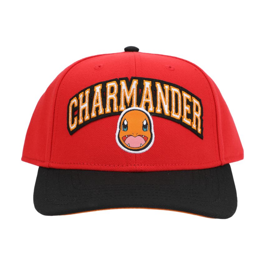 Bioworld | Pokémon Charmander 004 Black Brim Snapback Hat Bioworld